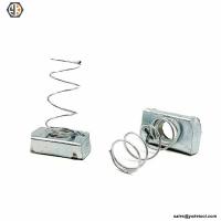 China Carbon Steel Or Stainless Steel Solar Panel Mounting Spring Nut with Plastic Wing for sale