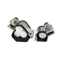 China IEC 61914 Tested 316L Stainless Steel Single Trefoil Quad Cable Cleats For Short Circuit Protection for sale