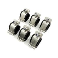 China IEC 61914 Tested 316L Stainless Steel Single Trefoil Quad Cable Cleats For Short Circuit Protection for sale