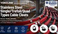 China Trefoil Cable Cleats 316L Stainless Steel IEC 61914:2021 Certificated for sale