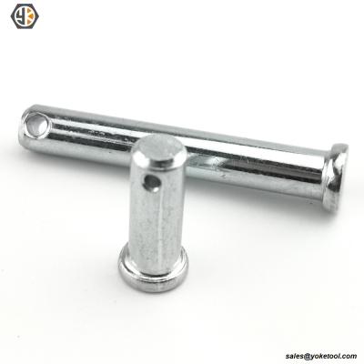 China Zinc Plating Carbon Steel 1/2 Universal Clevis Pin Adjustable Cylinder Pin for sale
