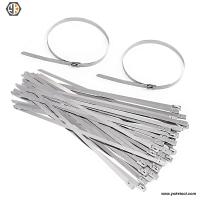 China 304 316 Self-Lock Ball-Lock Polyester Coated Tie with UL&Dnv Tests for sale