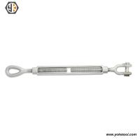 China Drop Forged Turnbuckle HDG | ASTM F1145 Utility Hardware | Jaw & Jaw Galvanized Turnbuckle for sale