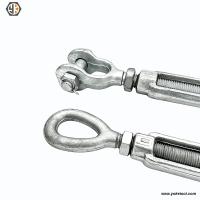 China Drop Forged Turnbuckle HDG | ASTM F1145 Utility Hardware | Jaw & Jaw Galvanized Turnbuckle for sale
