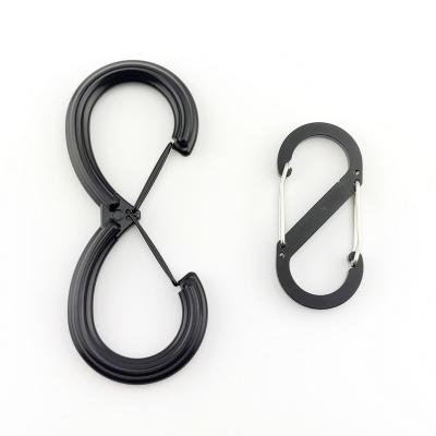 China S Biner Stainless Steel Dual Carabiner. S Biner carabiner Snap Hook for sale