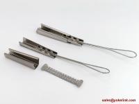 China 2 Pair Telecom Drop Wire Clamp With Serrated Shim for Aerial Drop Hardware for sale