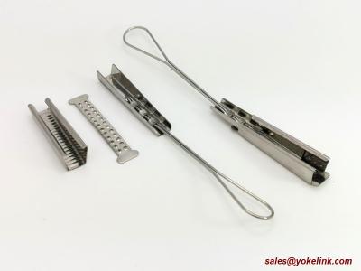 China FTTH Electronic Communications Stainless Steel Drop Wire Clamp for Aerial Drop Hardware for sale