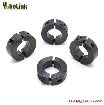 China Double split shaft collar 7/8 inch two piece Clamp Shaft Collars with Black Oxide finish for sale