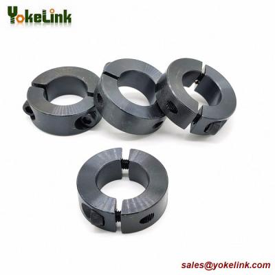 China Double split shaft collar 1 1/2 inch two piece Clamp Shaft Collars with Black Oxide finish for sale