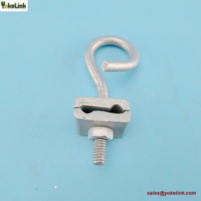 China Galvanized D Cable Lashing Wire Clamp 1/4