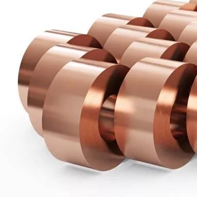 China Anodized Copper Strip Roll 10mm Thin Copper Foil Tape For Electrical Conduction for sale