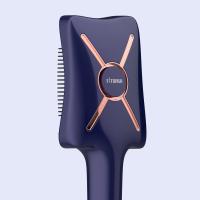 China Fitdash Electric Vibrating 650nm Red Light 850nm NIR Therapy EMS Scalp Massage Hair Brush Oil Applicator for sale