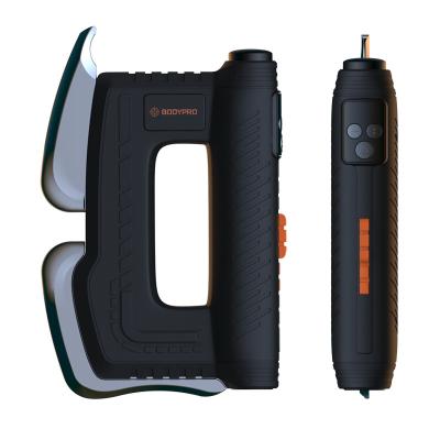 China Fitdash 9 Levels EMS Heated Vibrating Muscle Scrape with Electric Fascia Massager Knife for sale