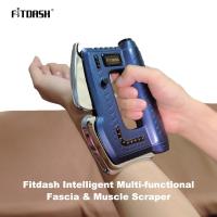 China Handheld Electric Myofascial Muscle Massager with ABS Zinc Alloy Gua Sha Scraping Tool for sale