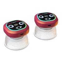 China Dual Soft Silicone Cupping Device with Fireless Heating Therapy Painless Massage Tool for sale