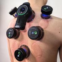 China 240g Rechargeable Cupping Massager Red Light and Frequency Vibration for Body Therapy for sale
