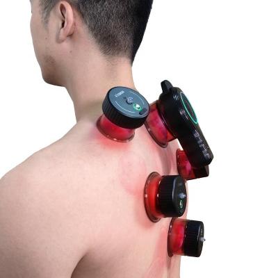 China ABS PC Electric Cupping Therapy Set 5 Gears Vacuum Cupping Machine Button Control Method for sale