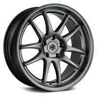 China H.R-TECH HR-582 One Piece Cast Alloy Wheel 15-18 inch Gloss Black Machined for FWD Cars for sale