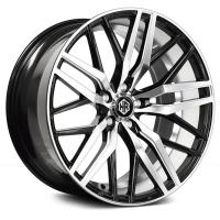 China H.R-TECH Custom Wheels 20 Inch Black Aluminum Alloy Rims for Luxury Cars for sale