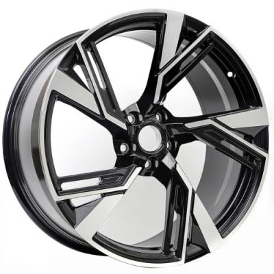 China 19 Inch Audi RS6 Style Black Machined Forged Alloy Wheels 5x112 for sale