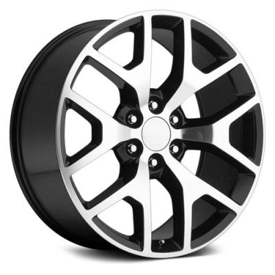 China HRW PROJECT Forged Replica Wheels 20 Inch Black Machined for GMC Sierra for sale