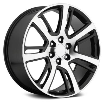 China Cadillac Escalade ESV Tahoe Wheels 22 Inch Black Machined Replica Rims for sale