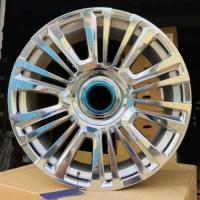 China Rolls Royce Phantom Replica Wheels 22 Inch Chrome Alloy Rims 8.5J 9.5J for sale