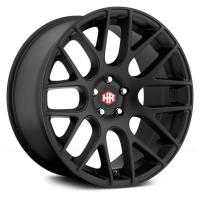 China HRW Forged Aluminum Alloy Wheels 18-22 Inch 5 Holes Black Finish Passenger Car Rim for sale