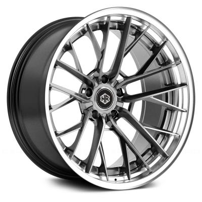 China HRW FORGED Two Piece Forged Aluminum Rims 17-22 Inch Passenger Car Wheels Custom Finish for sale