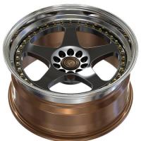 China Custom 3 piece forged wheels 17