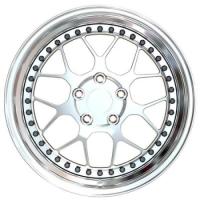 China Deep Dish Chrome Three-piece Wheels Widebody Rims for sale