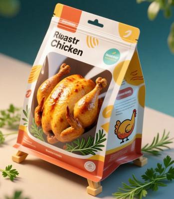 China Heat Resistant Roast Chicken Bags High Gloss Finish Retort Pouch Customizable for sale