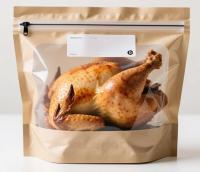 China Inflatable Roast Chicken Packaging Bag Retort Pouch Oil Resistant For Food Protection for sale