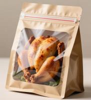 China PET CPP Material Rotisserie Chicken Packaging Bags Oxygen Barrier Temperature Resistant for sale