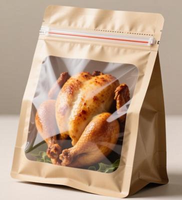 China PET CPP Material Rotisserie Chicken Packaging Bags Oxygen Barrier Temperature Resistant for sale