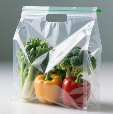 China PET Layer Fresh Vegetable Packaging Bags Impact Resistance Lettuce Packaging Bags for sale