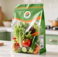 China OEM Color PET PE Fresh Vegetable Packaging Bag Gravure Printing Oil Resistance for sale