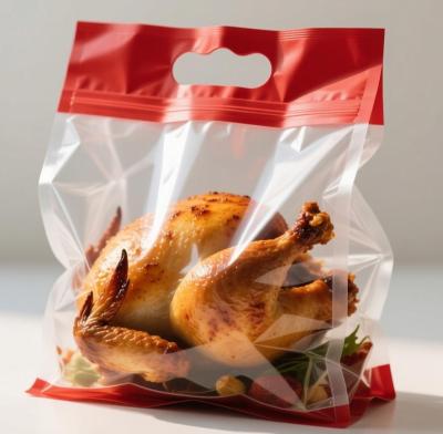 China Custom Printing Roast Chicken Bags Corrosion Resistance Plastic Bag For Cooking Chicken for sale