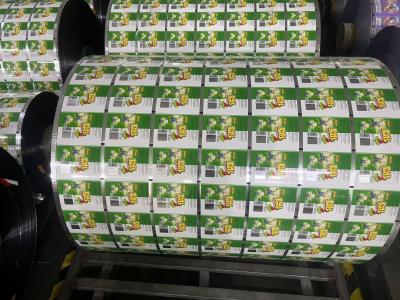China Shaped Flat Stand-up Packaging Film Rolls with 500 Meters to 5000 Meters Length and Heat Sealable Properties for sale