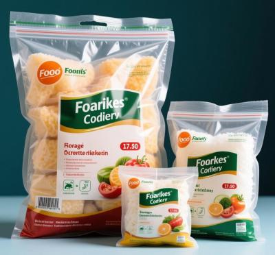 China Customised Size Frozen Food Packaging Bags 80-200 Microns Thickness HACCP Compliant for sale