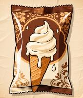 China Customised Printing Ice Cream Packing Pouch For Frozen Novelty Products for sale