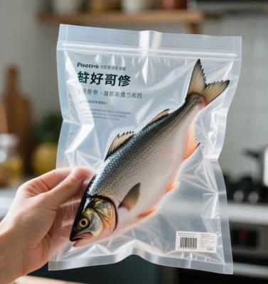 China OEM Puncture Resistant Plastic Bag For Frozen Food Packaging Cold Crack Resistanc for sale