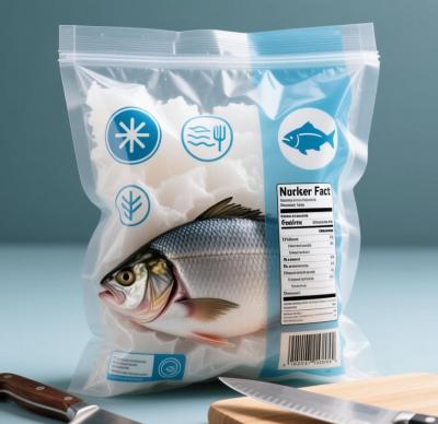 China OEM Logo Frozen Food Packaging Bags Puncture Resistant FDA EU Compliance for sale