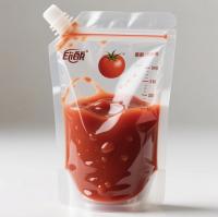 China Transparent Liquid Packaging Pouch Stand Up Sauce Pouch 3 Layer Flavor Protection for sale