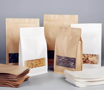 China Biodegradable Resealable Closures 8 Side Seal Pouch Customized Printed Flat Bottom for sale