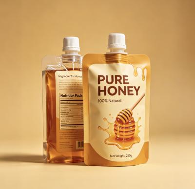 China Eco-Friendly High-Barrier Spout Pouch with Drip-Free Cap for Liquid Sweeteners and Juices for sale