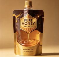 China Premium Barrier Film Stand-Up Spout Pouch with No-Drip Cap and Custom Printing for Honey Packaging for sale