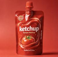 China Custom Printed Multi-Layer Laminated Spout Pouch with Precision Cap for Sauces and Juices for sale