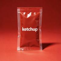 China Custom Printed Ketchup Portion Packs with Easy-Open Notch and Frost Resistant Barrier for QSR and Restaurants for sale