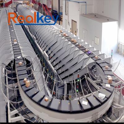 China Realkey Cross Belt Sorter High-Efficiency Sorting For Medium-Sized Packages for sale